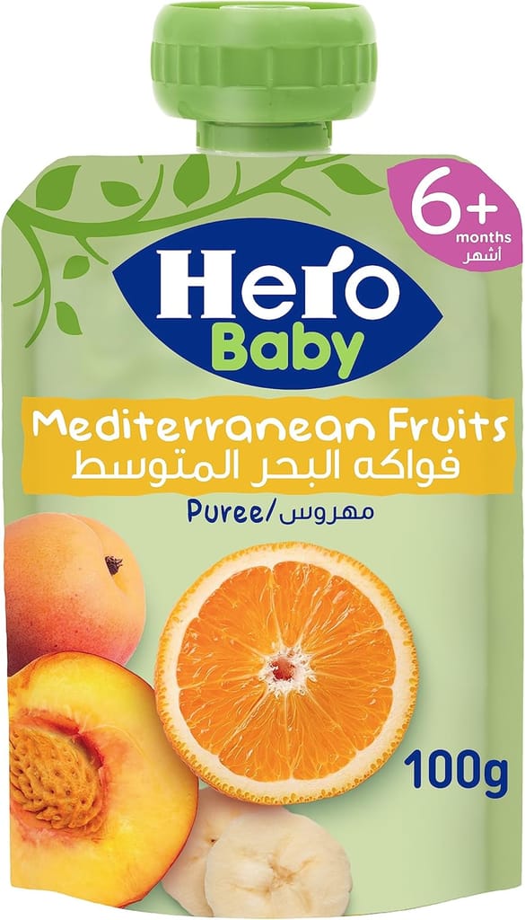 Hero Baby Pouch, Mediterranean Fruits, 100g